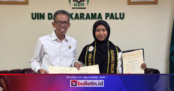 Rizki Dwi Cahyani, Mahasiswa UIN Palu Raih Penghargaan Asia World ...